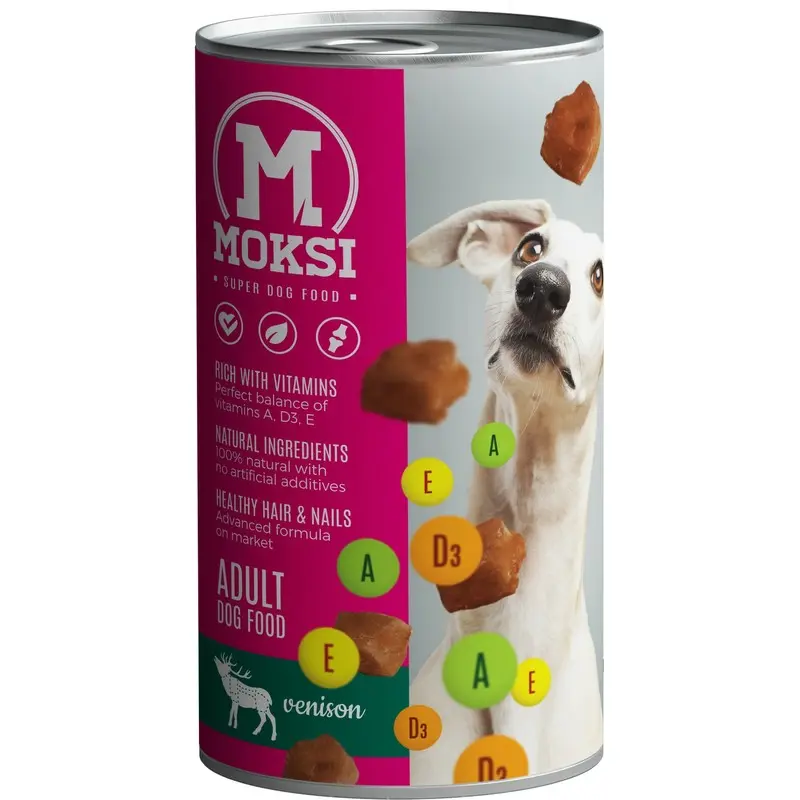 MOKSI Konzerva za pse Divljač 415g