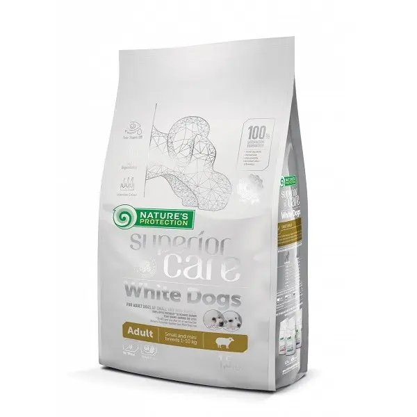 NATURE'S PROTECTION Suva hrana za odrasle bele pse malih rasa Superior Care Jagnjetina 1.5kg