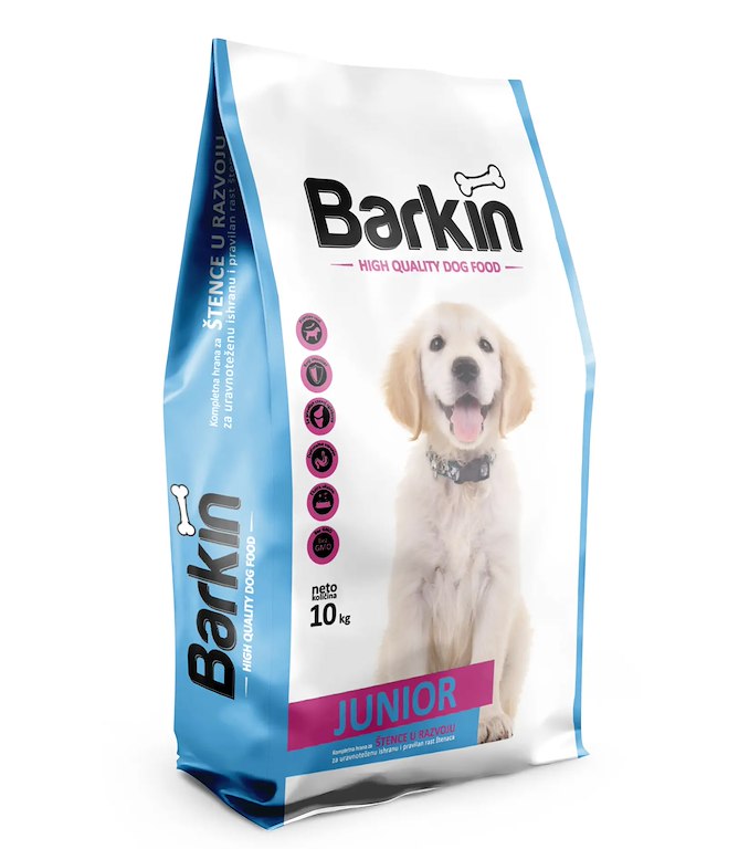 BARKIN Suva hrana za pse Junior, Piletina, 10kg