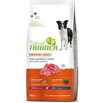 Trainer Natural Dog Hrana Za Pse, Govedina I Pirinač, Za Odrasle Pse, Srednjih rasa, 12kg