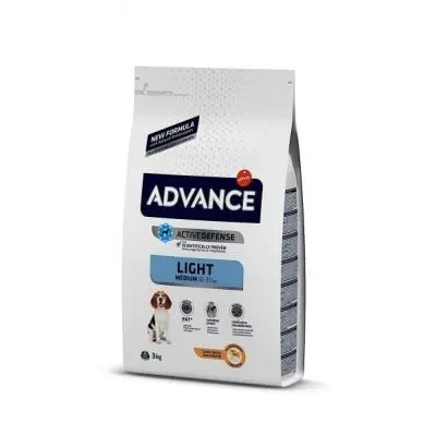 ADVANCE Hrana za odrasle pse Medium Light 3kg