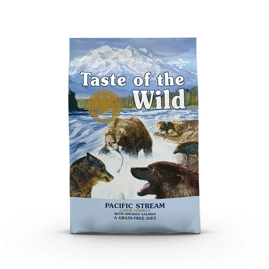 Taste of the Vild Dri hrana za pse Pacific Stream Canine dimljeni losos i riba 12,2kg