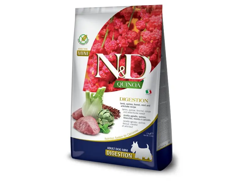 N&D Dijetetska hrana za pse Quinoa Digestion, Jagnjetina i Komorač, 2.5kg