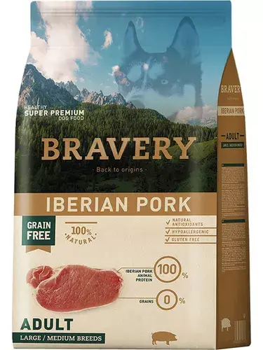 Bravery Suva hrana za odrasle pse srednjih i velikih rasa od Iberijske svinje, Adult, 4kg