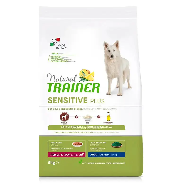 TRAINER Hrana za pse Sensitive Plus No Gluten Medium&Maxi Rabbit, 3kg