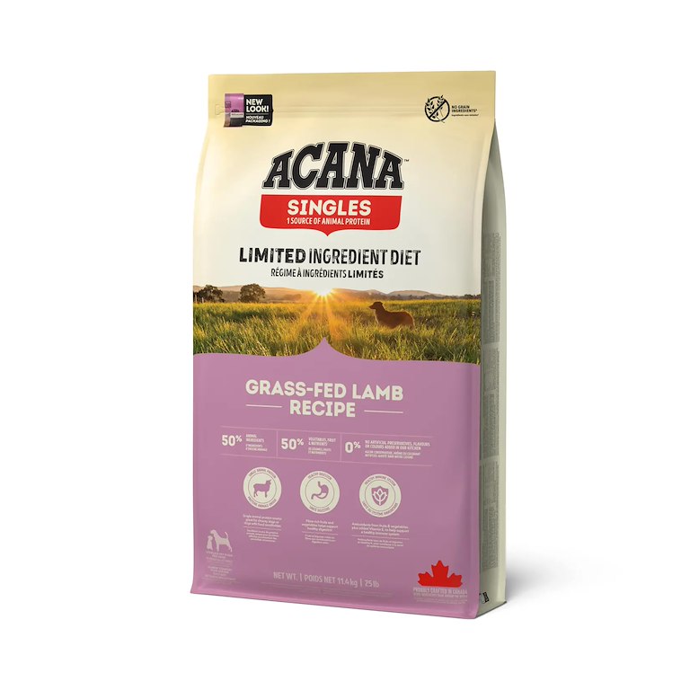 ACANA Suva hrana za osetljive pse Single Adult Grass-Fed Jagnjetina, 11.4kg