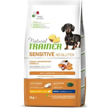 Trainer Natural Sensitive No Gluten Hrana Za Pse, Losos, Za Odrasle Pse Malih Rasa, 2kg
