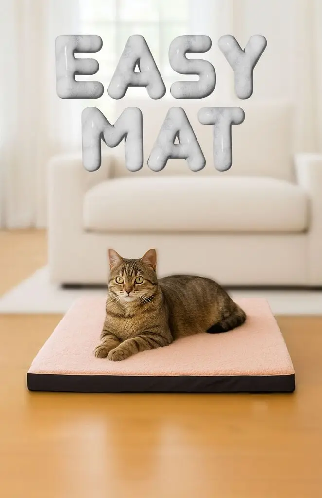 Paws & Whiskers Krevet za ljubimce Easy Mat, 80x10 cm, Roze