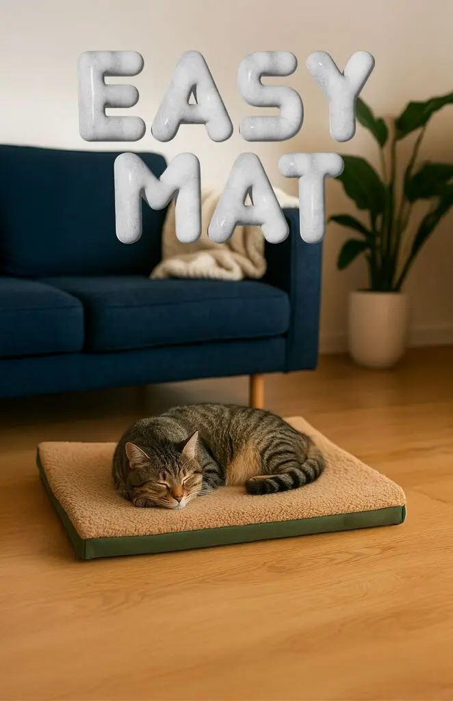 Paws & Whiskers Krevet za ljubimce Easy Mat, 80x10 cm, Zeleni