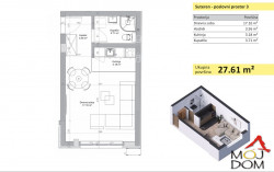 Stan,NOVI SAD,NOVO NASELJE,kv: 28, € 78200, ID: 1031531