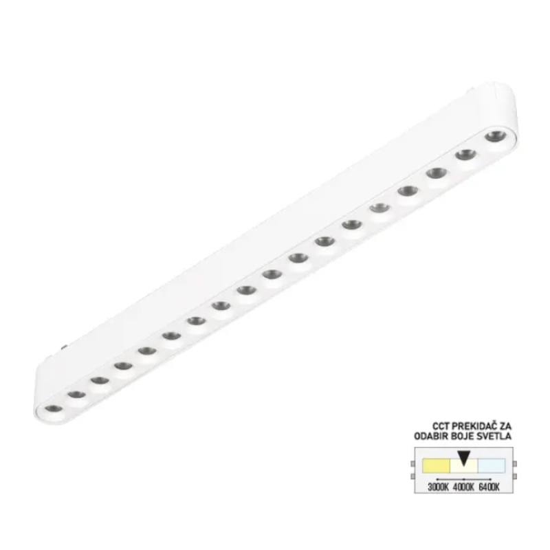 LED MAGNETNA SVETILJKA CCT ULTRA SLIM FMS2001-18 WH FORMA