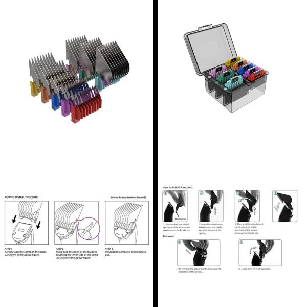 Set češljeva Shernbao za pet mašinice
