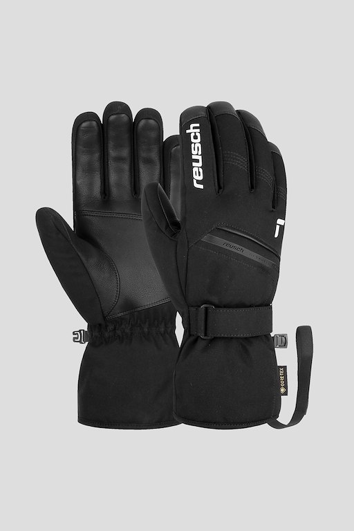 REUSCH MUŠKE SKI RUKAVICE MORRIS GORE TEX 62013757701 CRNO/BELO 7701