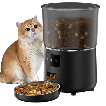 SMART WIFI AUTOMATIC FOOD DISPENSER FOR DOGS AND CATS - 4L (OPEN BOX - BULK SATISFACTORY) - BLACK