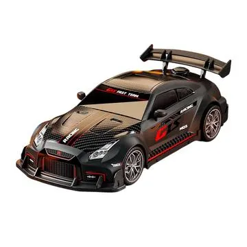 HIGH-SPEED RC DRIFT CAR WITH SPRAY EFFECT - BLACK