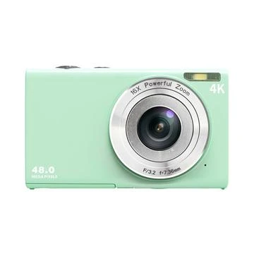 DC402-AF 4K KIDS 48MP DIGITAL CAMERA AUTO FOCUS 16X DIGITAL ZOOM VLOGGING CAMERA FOR TEENS (OPEN BOX - BULK SATISFACTORY) - LIGHT GREEN