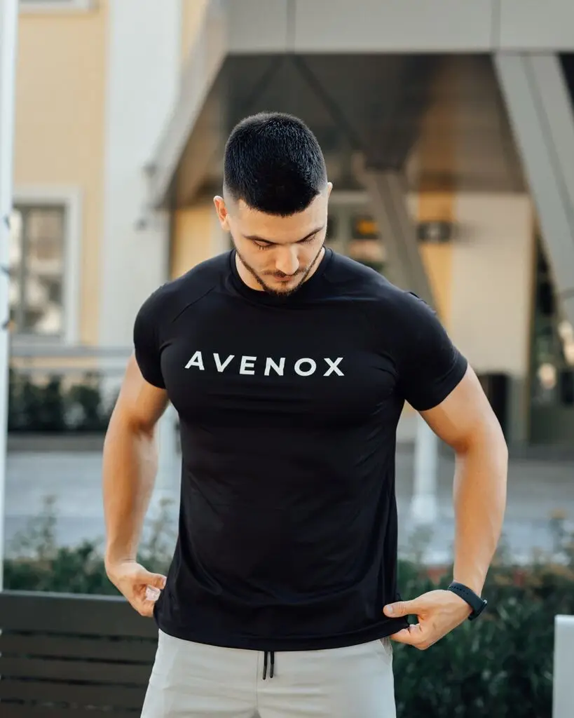 Avenox Muška majica Signature Performance, Crna