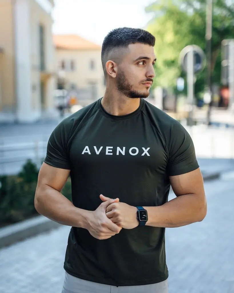 Avenox Muška majica Signature Performance, Zelena