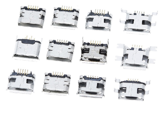 Set od 60 USB 5pin micro konektora, 12 modela po 5 komada