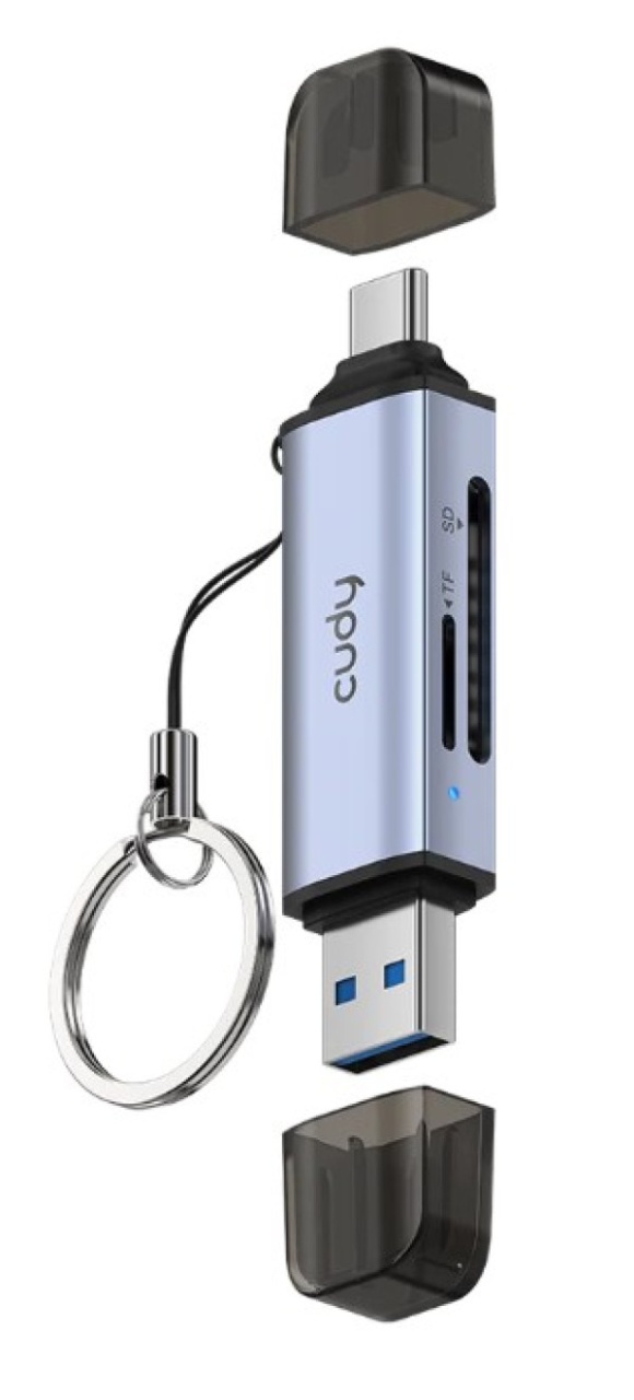 Čitač SD memorijskih kartica USB Type-C Cudy UH200 2-in-1 USB 3.0 Card Reader