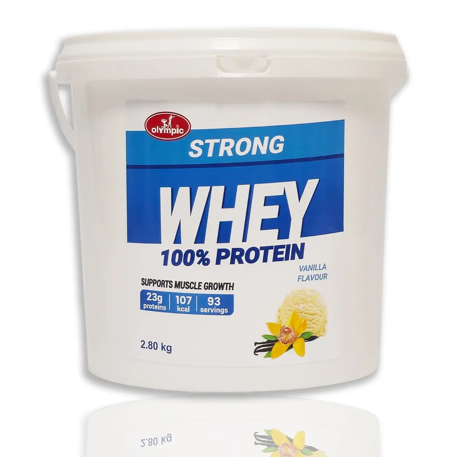Olympic Strong Whey Protein, Vanila, 2.8 kg