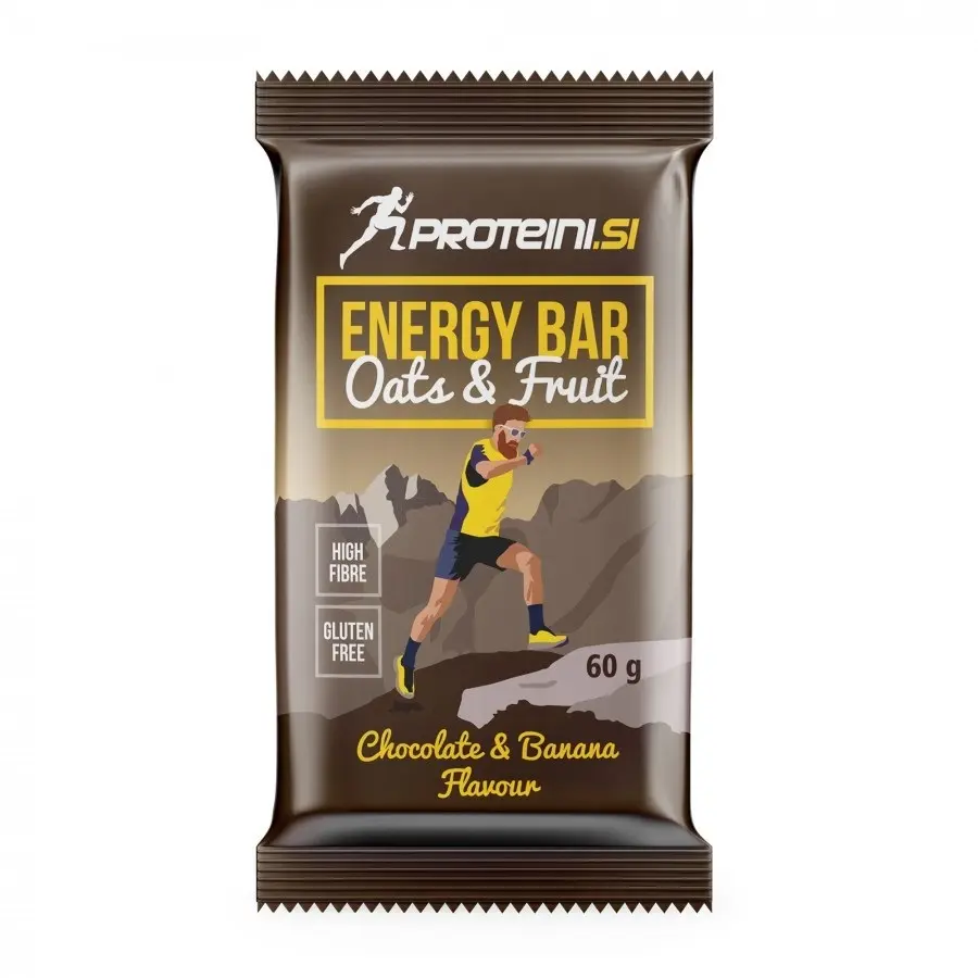 PROTEINI.SI Energy bar 60 g ovas, čokolada i banana sa mlečnim premazom