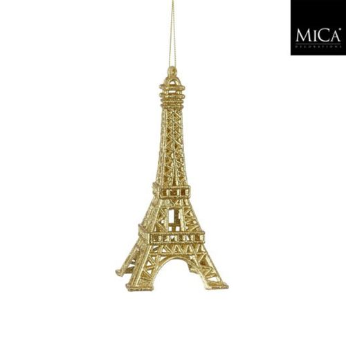 Novogodišnja dekoracija - HANGING EIFFEL TOWER 16cm 1179814 - Gold - EDL