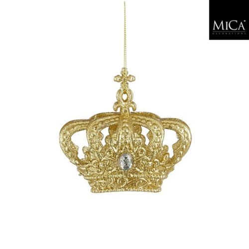 Novogodišnja dekoracija - ORNAMENT CROWN 10cm 1179817 - Gold - EDL