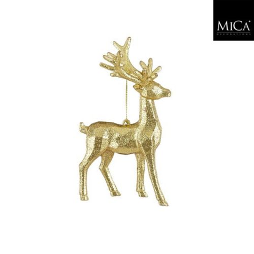 Novogodišnja dekoracija - ORNAMENT REINDEER 15cm 1179823 - Gold - EDL
