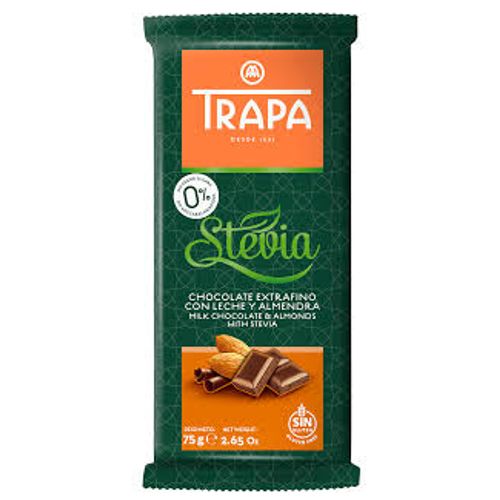 Čokolada badem stevia 75g