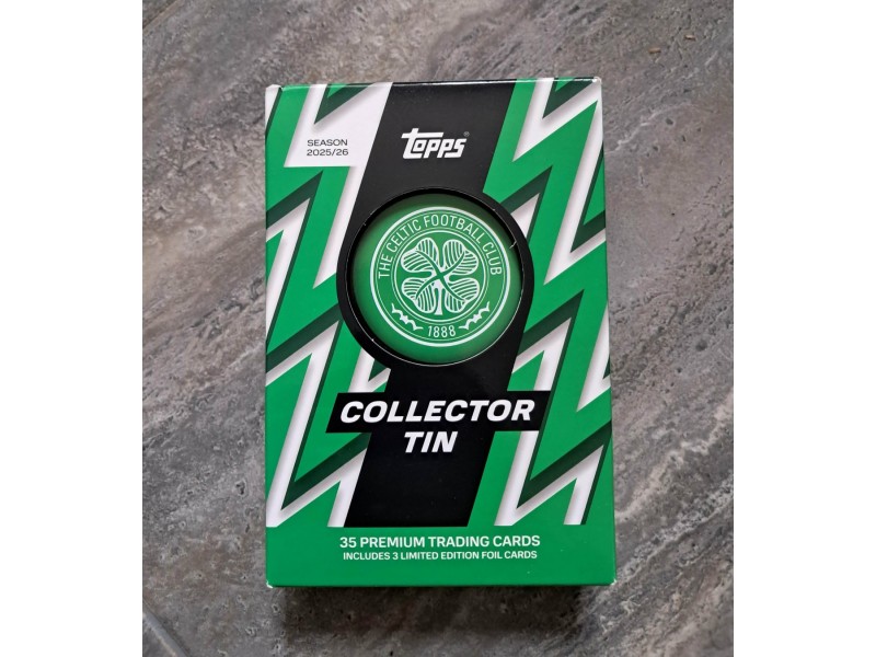 FC CELTIC 2025-26 Kolekcionarska limenka TOPPS