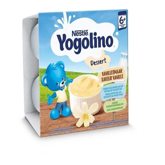 Nestle Mlečni dezert sa vanilom Yogolino, 6M+, 4x100 g