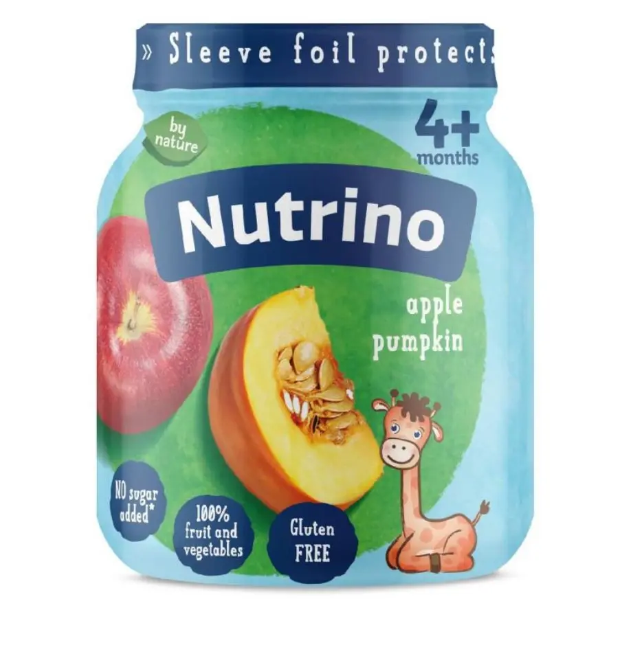 Nutrino Pire od voća, Jabuka i bundeva, 125g