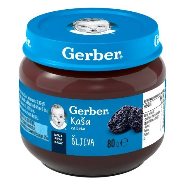 Gerber Kašica za bebe od suvih šljiva, 80g