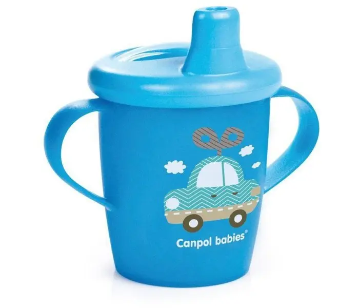 Canpol babies Šolja za bebe Non spil 31/200 250ml plava