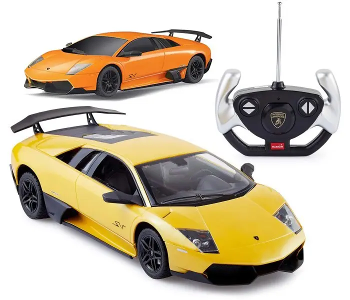 Rastar Igračka auto na daljinsko upravljanje Murcielago LP670-4 39000 R/C, 1:24, Žuti