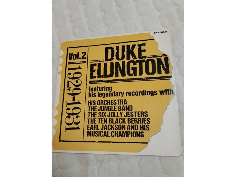 Duke Ellington – Vol. 2 (1929-1931) DOUBLE LP