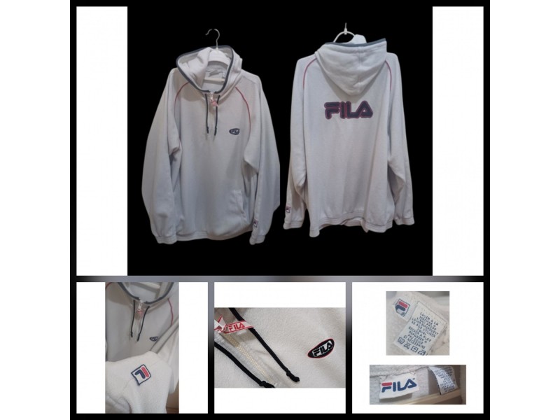 Vintage FILA fleece hoodie – L veličine