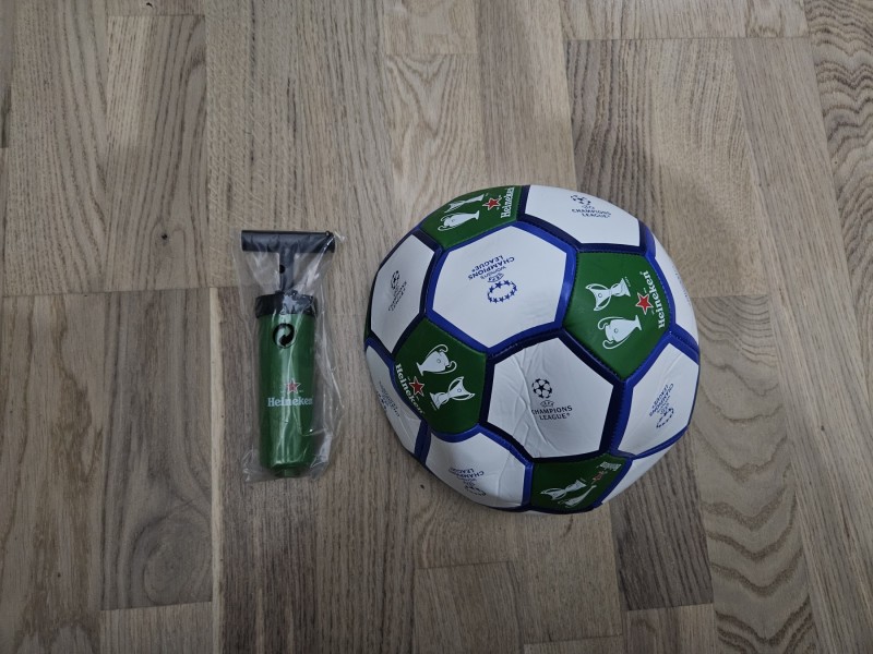 UEFA Champions League Heineken Lopta + POKLON Pumpa