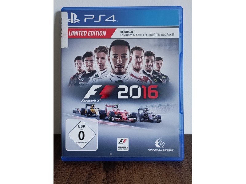 F1 2016 - Formula 1 PS4 igra trkacka Playstation