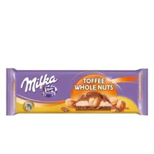 MILKA Čokolada, Toffee wholenut, 300g