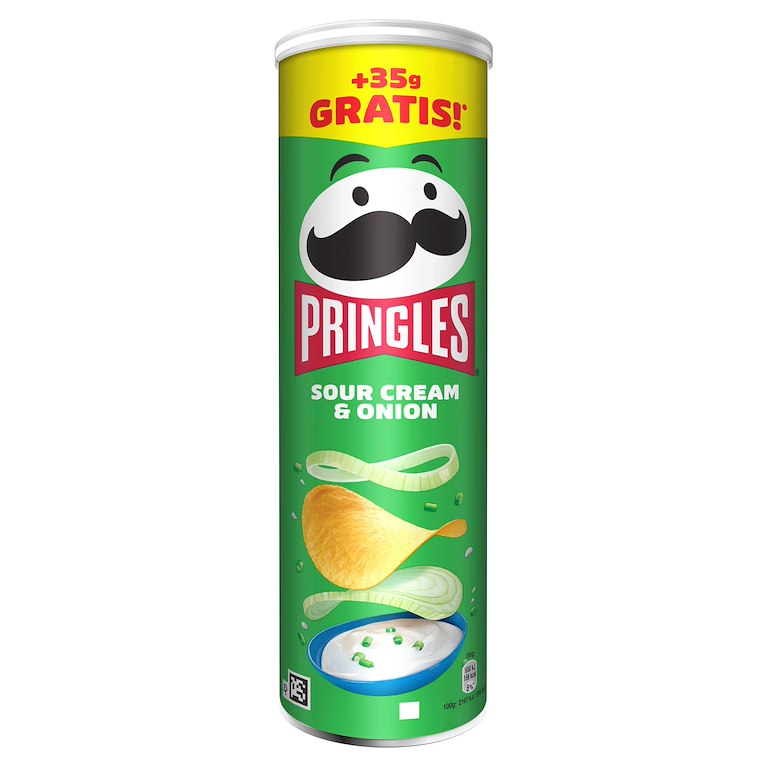Pringles Čips Pavlaka i luk 165g+35g gratis