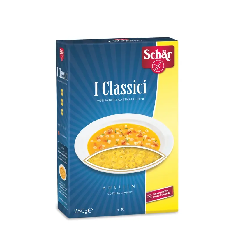 Schar I Classici Anellini Testenina za supe bez glutena, 250 g