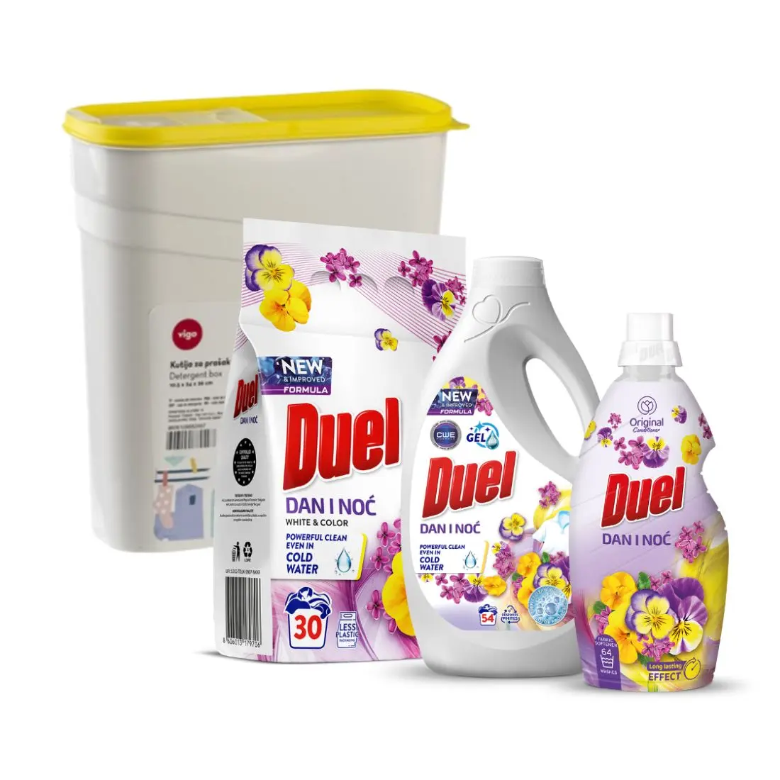 Duel Paket deterdženata Dan i noć + kutija za prašak