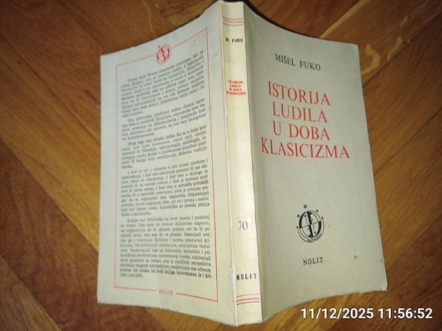 MIŠEL FUKO, ISTORIJA LUDILA U DOBA KLASICIZMA