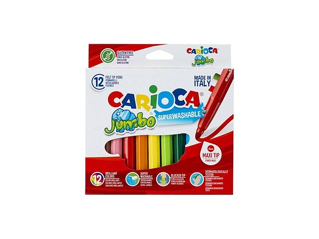Flomaster set 12 - Carioca, Jumbo
