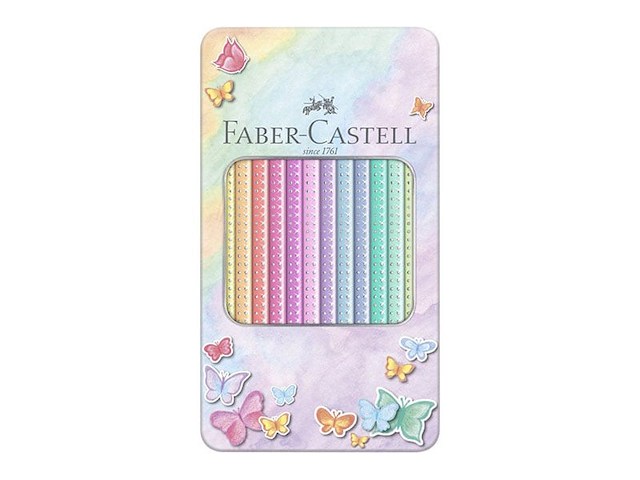 Drvene bojice set 12 - Faber-Castell, Grip, sparkle