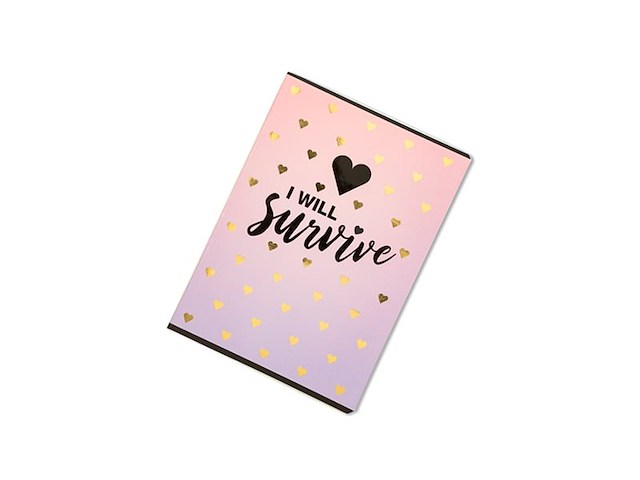 Sveska A4 - Little Things, I Will Survive, karo, 52 l
