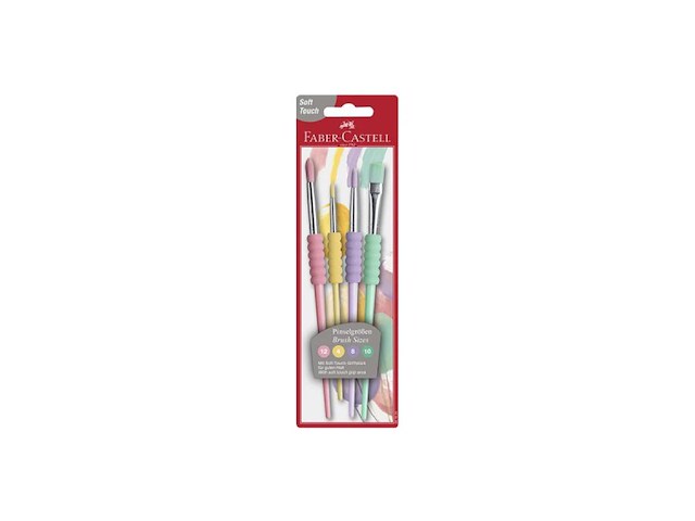 Faber Castel cetkica soft grip set 1/4 pastel
