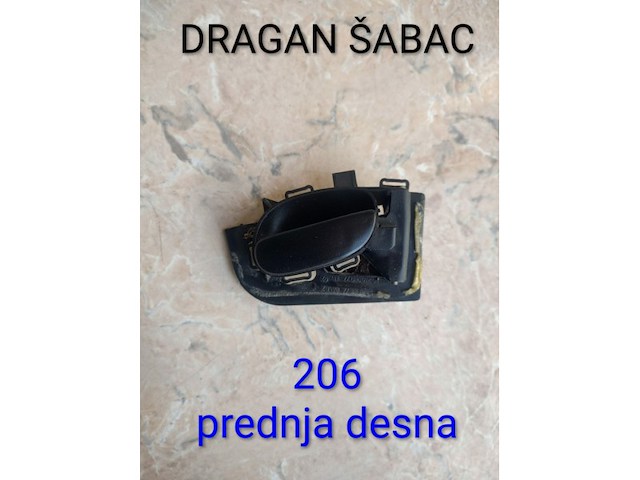 PEUGEOT 206 kvaka unutrašnja prednja desna